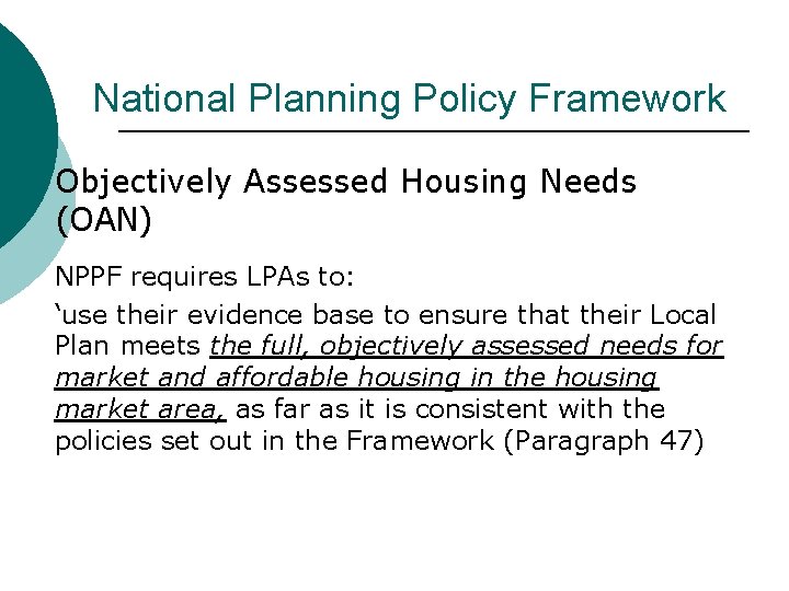 Local Plan Briefing By Claire May Principal Planning