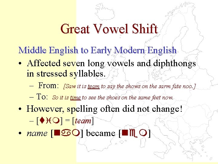 Language Change History of English An Historical Example