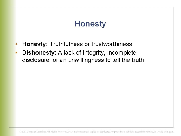 CHAPTER 3 Emerging Business Ethics Issues Chapter Objectives