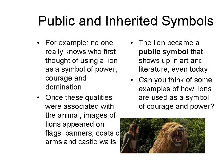 Symbolism and Allegory Layers of Meaning What Symbols