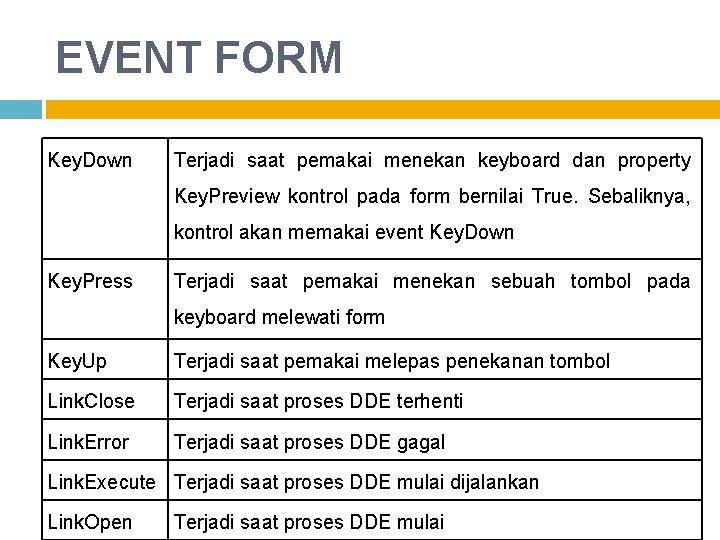 ALGORITMA PEMROGRAMAN 2 B M 8 FORM PADA