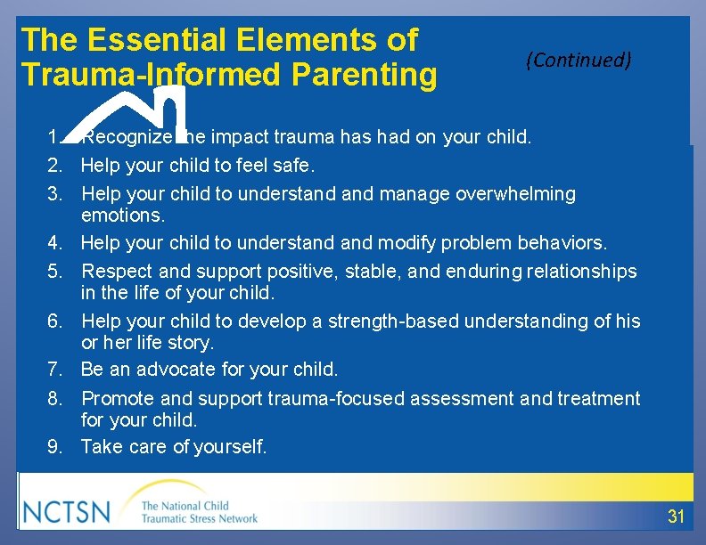Caring for Children Who Have Experienced Trauma A