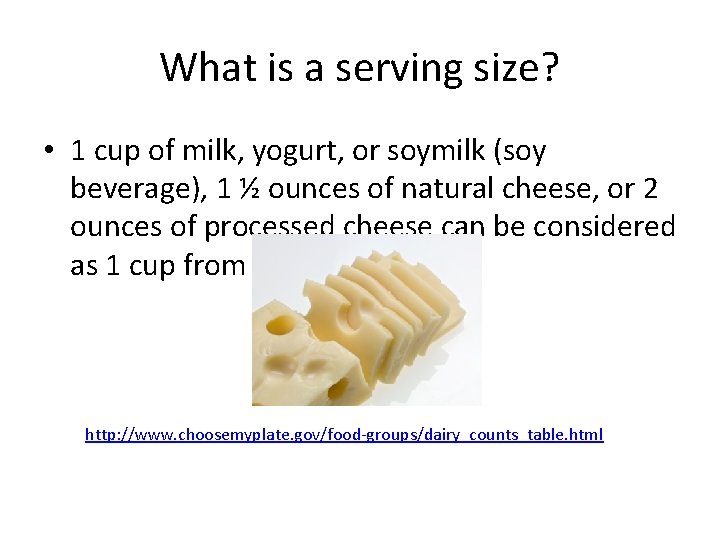 What is a serving 1 slice of bread