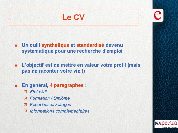 Obtenir et russir un entretien dembauche Sommaire n