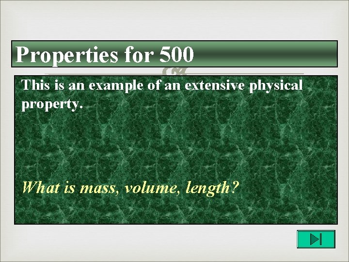 Chemistry Review Properties Changes Classification of Matter 100