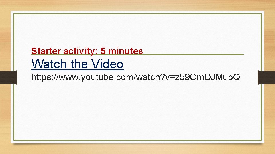 RULES OF Raa Learning Objectives Explain the meaning