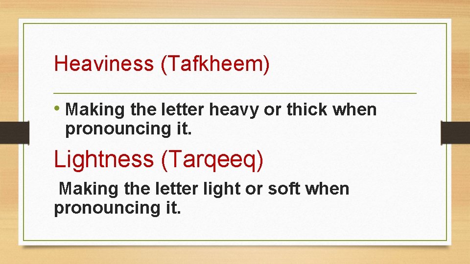 RULES OF Raa Learning Objectives Explain the meaning