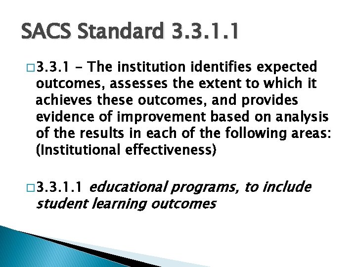 Writing Measurable Student Learning Outcomes Special recognition University