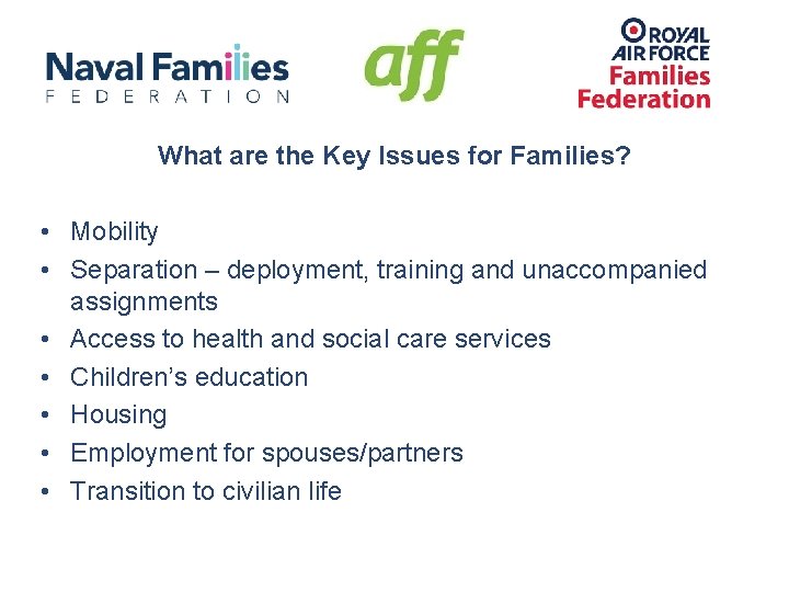 Supporting Alexandra Aspinall Armed Forces Families NFF Regional