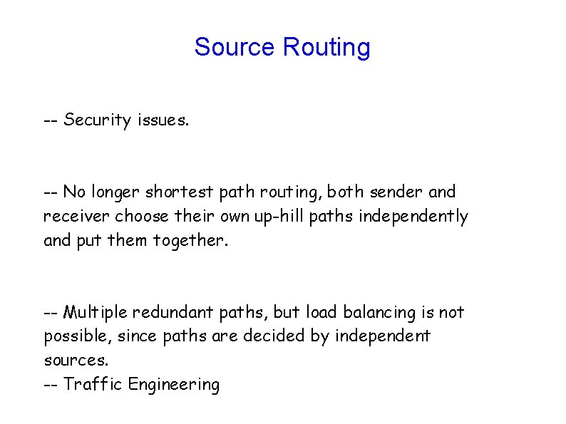 NIRA A New Internet Routing Architecture Offense by
