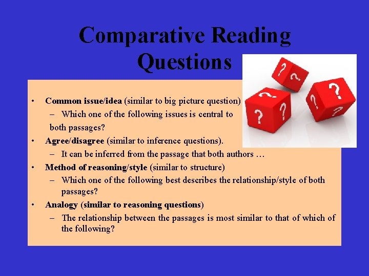 LSAT Reading Comprehension Dr Julian Hermida Algoma University