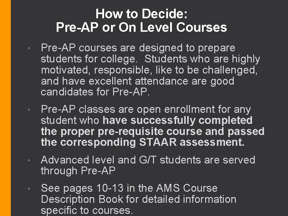 Aledo Middle School 8 th Grade Registration Current