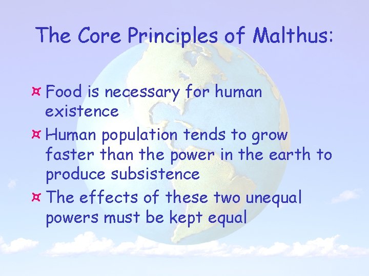 Population theories Malthus NeoMalthusians and Boserup Thomas Malthus
