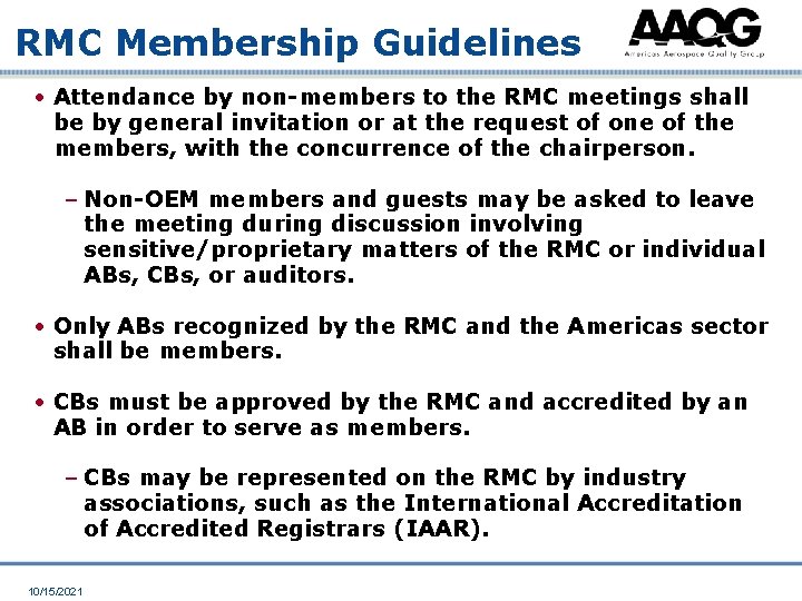 AAQG RMC Procedure 101 Vince May Atlanta Georgia