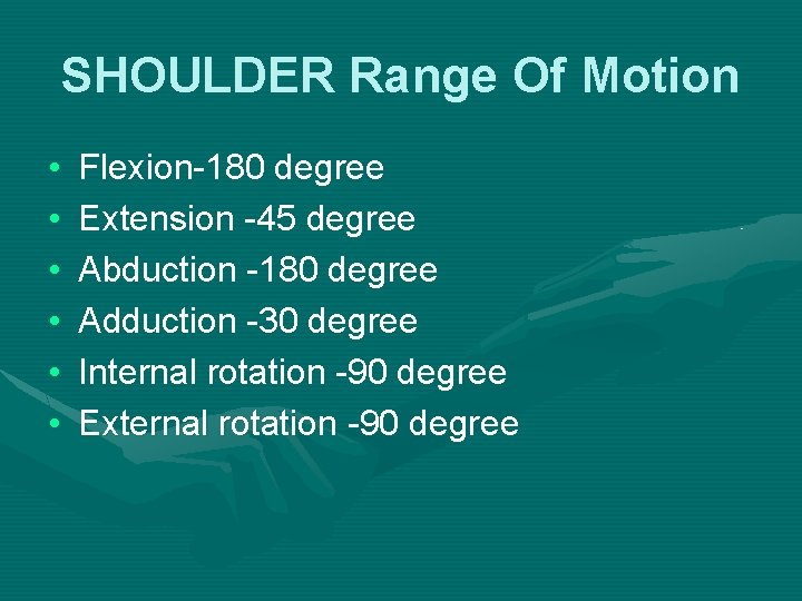 Physical Examination of the Upper Extremities BY ABDULLAH