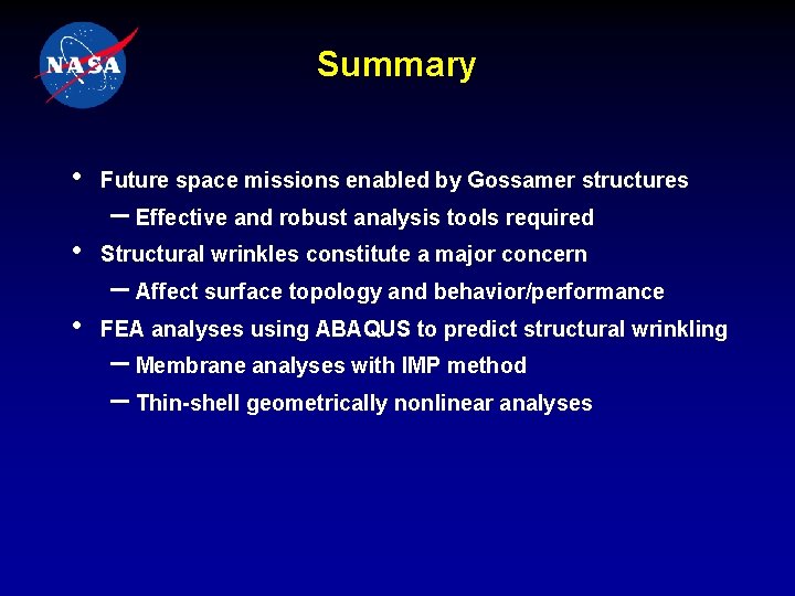STRUCTURAL WRINKLING PREDICTIONS FOR MEMBRANE SPACE STRUCTURES David
