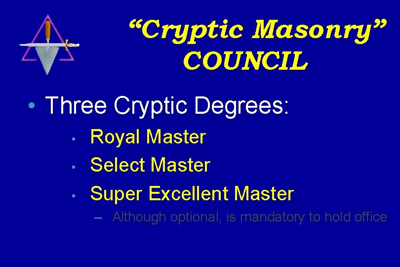 WELCOME FURTHER LIGHT IN FREEMASONRY PRESENTED BY Miami