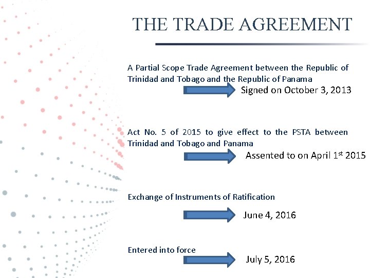 PARTIAL SCOPE TRADE AGREEMENT BETWEEN TRINIDAD AND TOBAGO