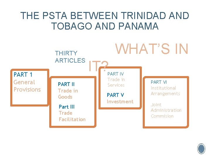 PARTIAL SCOPE TRADE AGREEMENT BETWEEN TRINIDAD AND TOBAGO