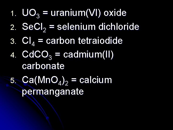 Mixed Nomenclature Practice 1 Determine type of bonding