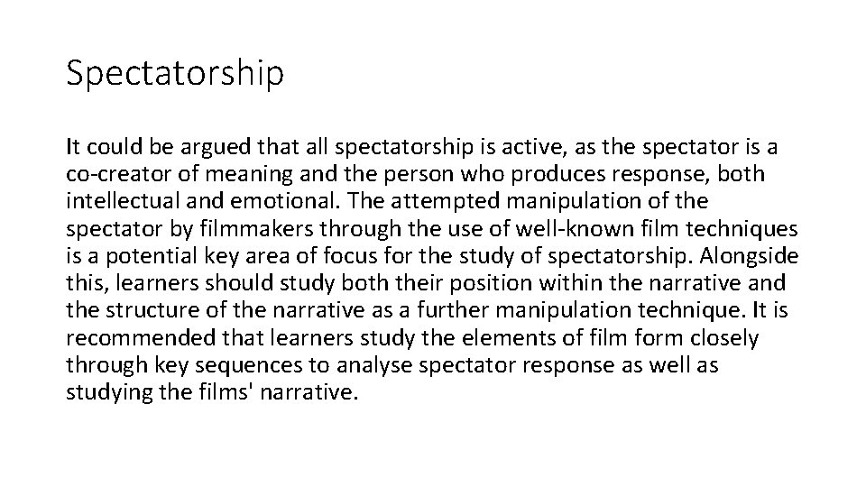 Captain Fantastic Component One Section B American Film