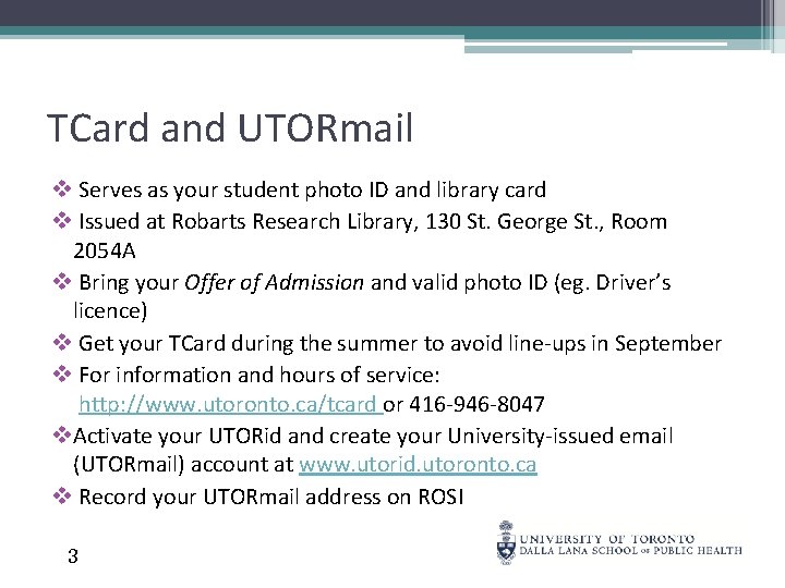 Registration and Enrolment DLSPH Meet and Greet Information