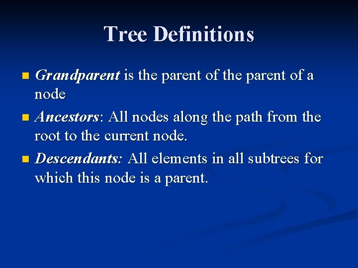 Tree Data Structures Introductory Examples Willliam Bill Curt