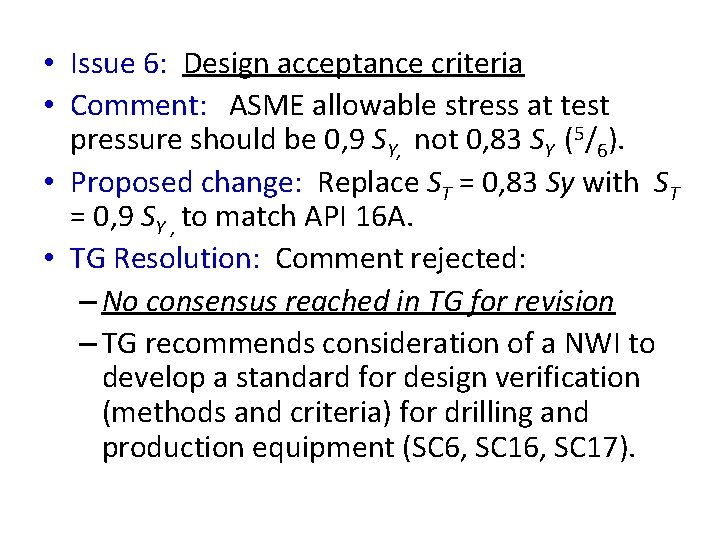 SC 6 Ballot 1974 Adoptback of ISO 10423