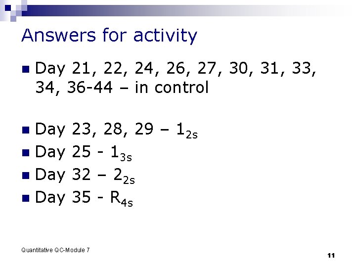 Westgard Multirule System n n a multirule system