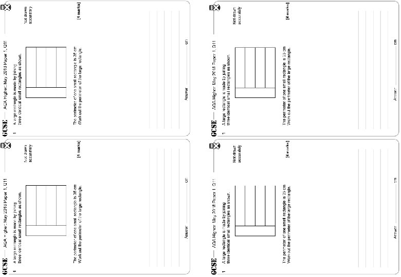 Compound Shapes Area Perimeter Higher GCSE Questions AQA