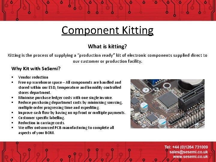 Your single source solution to component distribution www