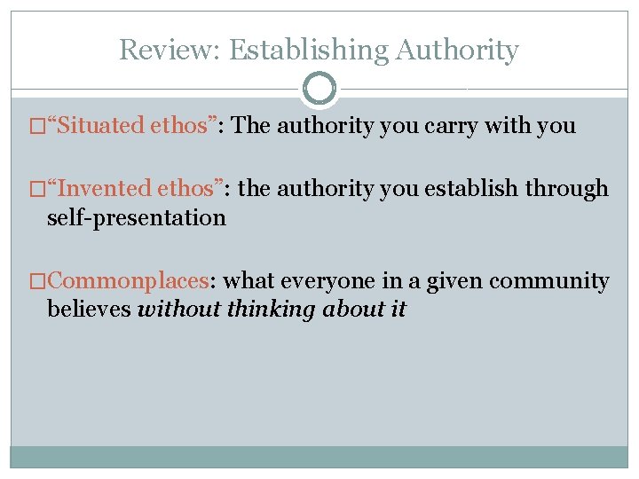 Constructing Arguments MAKING A CLAIM CONDUCTING ANALYSIS BUILDING