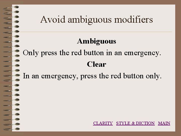TABLE OF CONTENTS Introduction to this handout Purpose