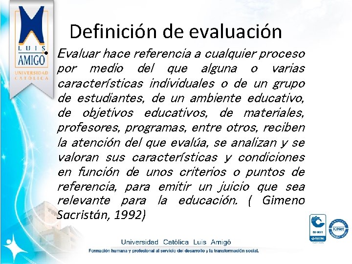 EVALUACIN CENTRADA EN PROCESOS Nora Luz Gonzalez Restrepo