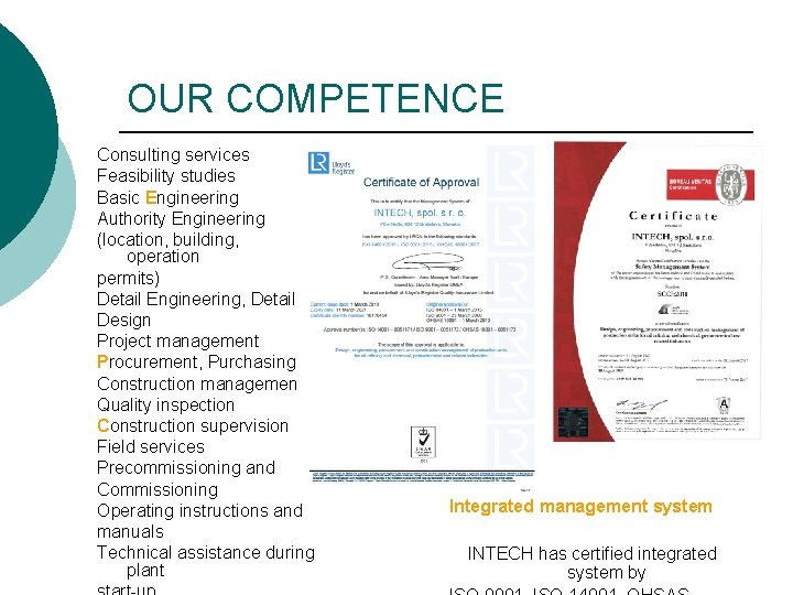 STATEMENT OF QUALIFICATION COMPETENT ENGINEERING FOR YOUR BUSINESS