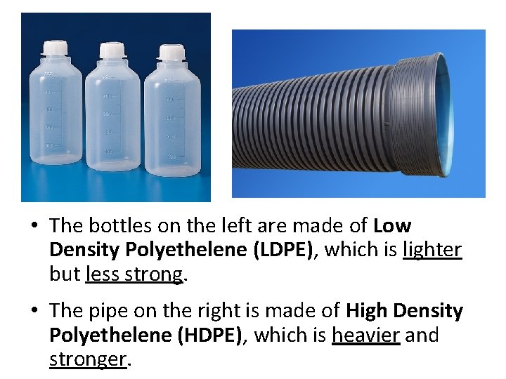 Polymers Starter What do the following substances have