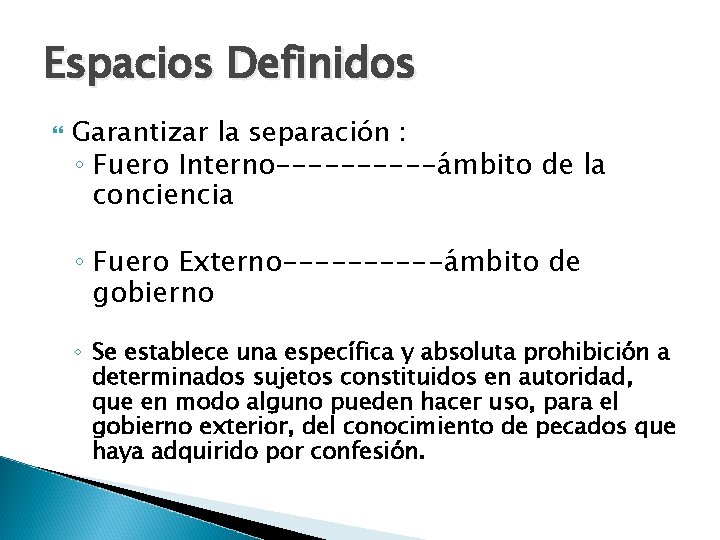 FUERO INTERNO Y FUERO EXTERNO Pbro Juan Luis