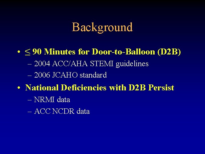 Regional STEMI Networks in Southern California Reduce DoortoBalloon