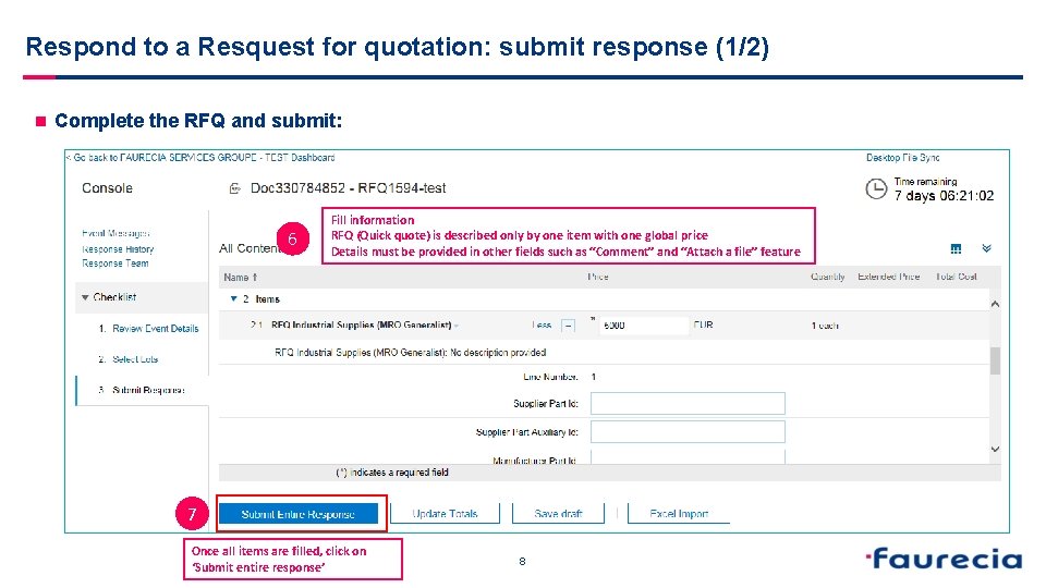 How to respond to a Request for quotation
