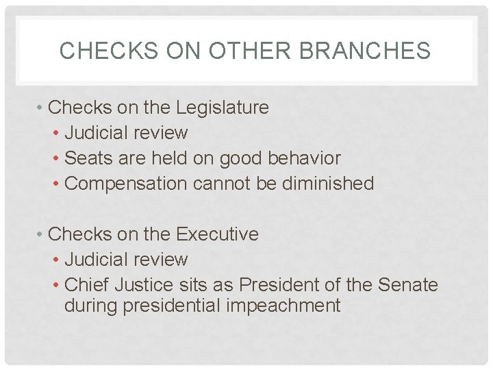 JUDICIAL BRANCH PART I ARTICLE III SECTION I