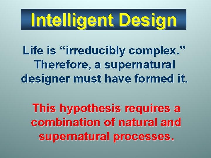 Great Ideas in Science Lecture 13 Evolving systems