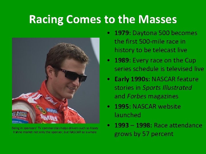 Speeding Through the Years A Brief History of