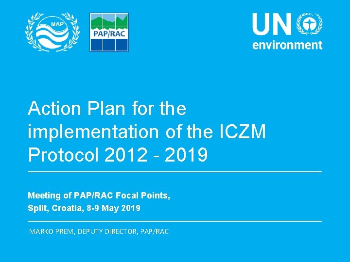 Action Plan for the implementation of the ICZM