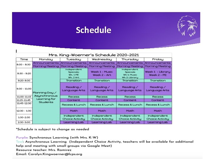 Potowmack Elementary School Mrs KingWoerner Welcome Back to