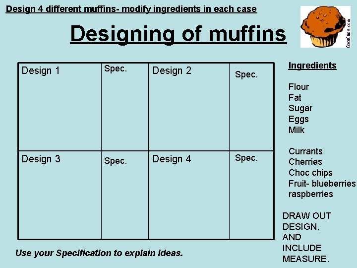 Design Brief Design and make a batch of