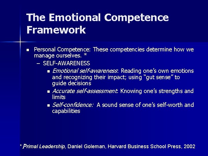 Emotional Intelligence Emotional Intelligence Is The Key To