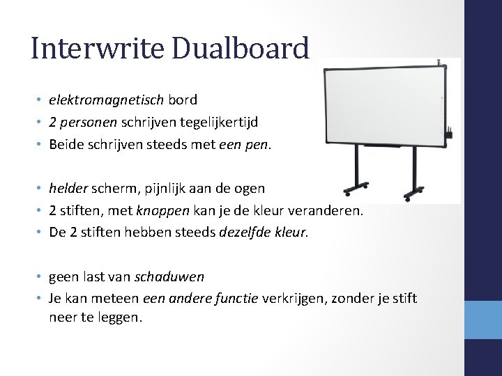 SMART Boards interactive whiteboards Algemene info visueel en