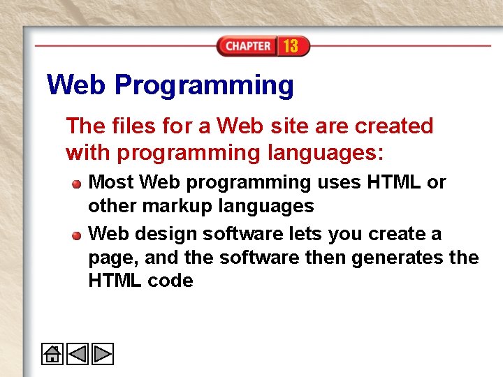 Chapter 13 Multimedia Web Site Design 13 Building