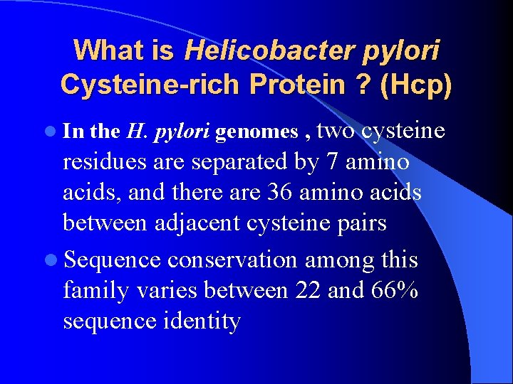 The Crystal Structure of Helicobacter pylori Cysteinerich Protein