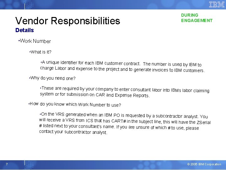 Bringing our values to life SWG Vendor Operations